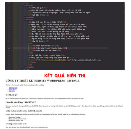 Hướng dẫn thiết kế web bằng HTML đơn giản cho người mới