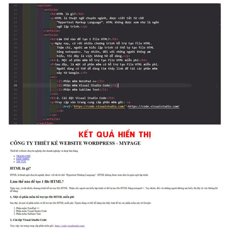 Hướng dẫn thiết kế web bằng HTML đơn giản cho người mới